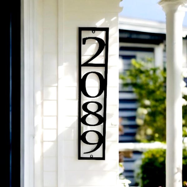 House Numbers Vertical - Etsy