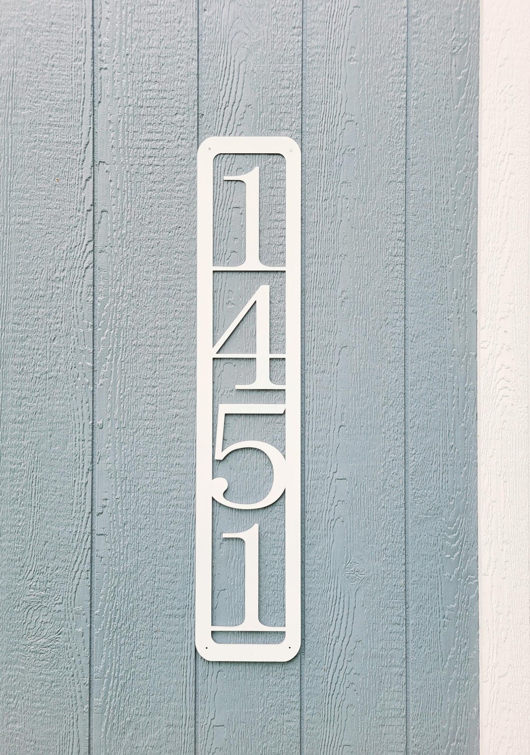 Large Vertical Address Sign | House Number Sign | Industrial Digit Sign ...