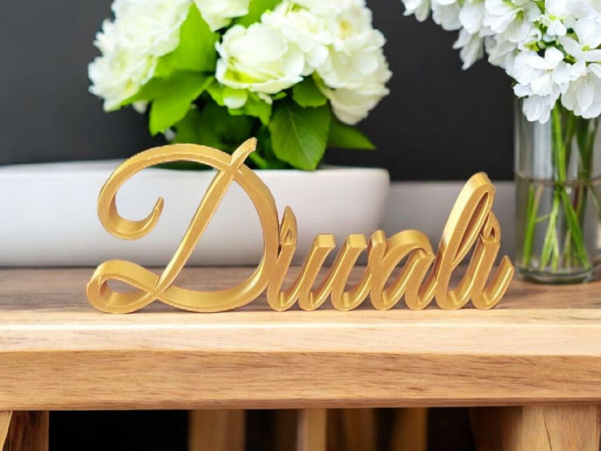 Diwali Sign | Freestanding Diwali Candle Sign | Fall Hindu Decor ...