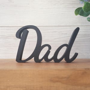 Freestanding Dad Sign | Dad Name Sign | Grandfather Sign | 3/4 Inch ...