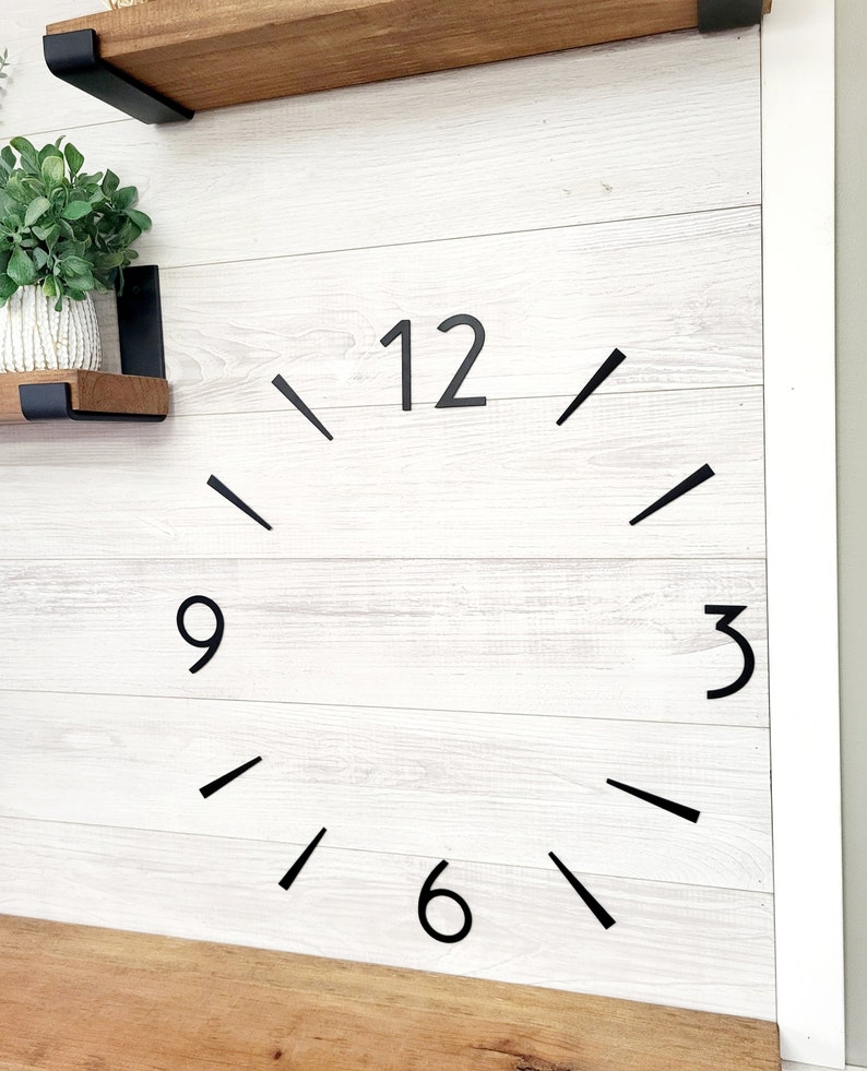 3 Inch Clock Numbers | DIY Clock Number Kit | Metal Clock Number Kit ...