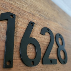 2.5" Modern Mailbox Numbers | Metal Address Numbers and Letters | Home ...