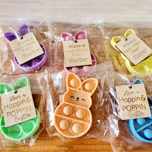Easter Bunny Popper Favors | Class Easter Gift | Custom Pop Button ...