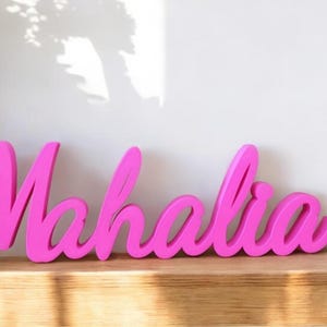 Freestanding Name Sign | Personalized Name Sign | Kids Room Sign | 3/4 ...