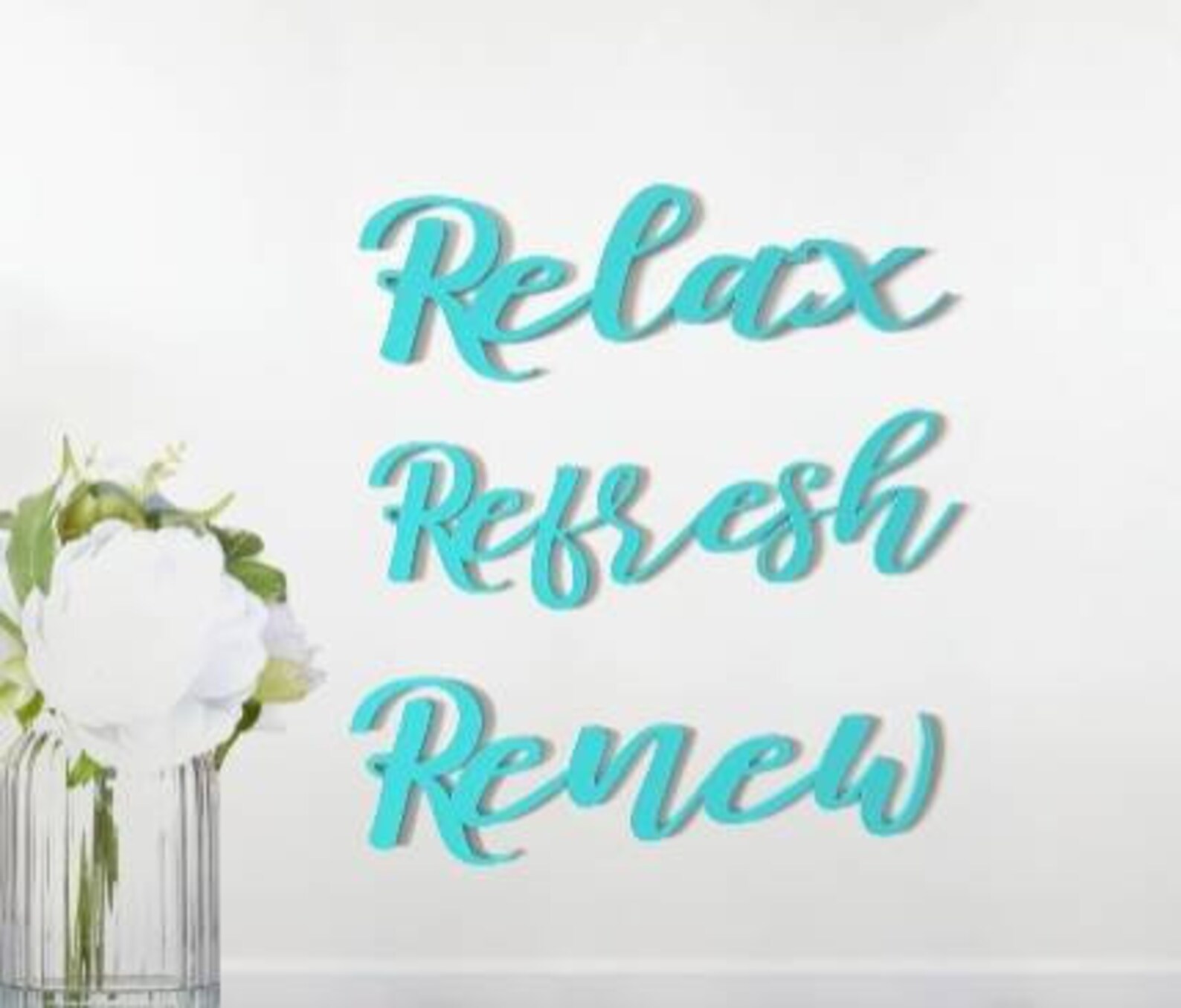 Relax Refresh Renew Signs Relax Bath Sign Bathroom Decor | Etsy