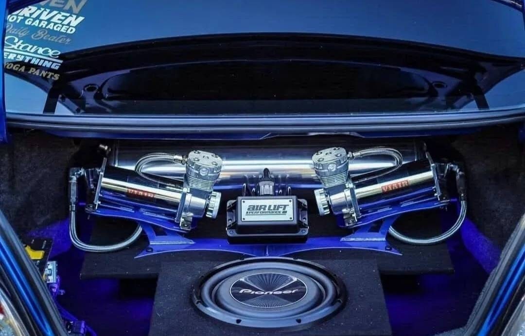 Air Ride Suspension DUAL TANK Mount | Air Ride Trunk Tray | All in One ...