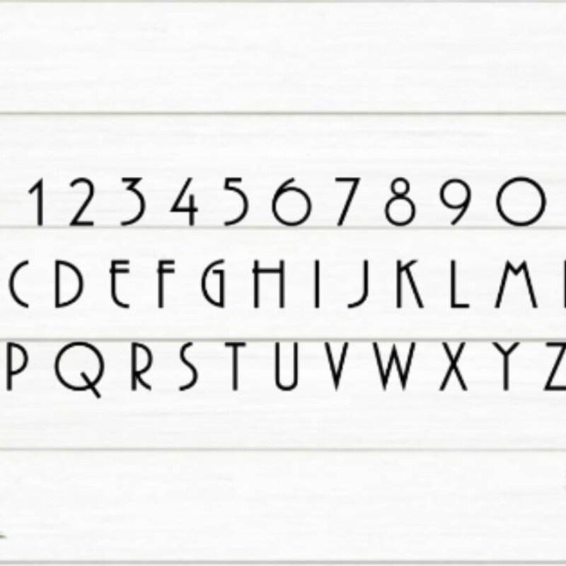 Modern House Letters - Etsy