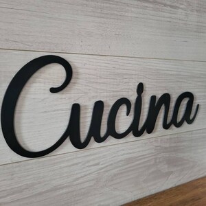 Cucina Sign | Cucina Metal Sign | Homemade Sign | Kitchen Wall Decor ...