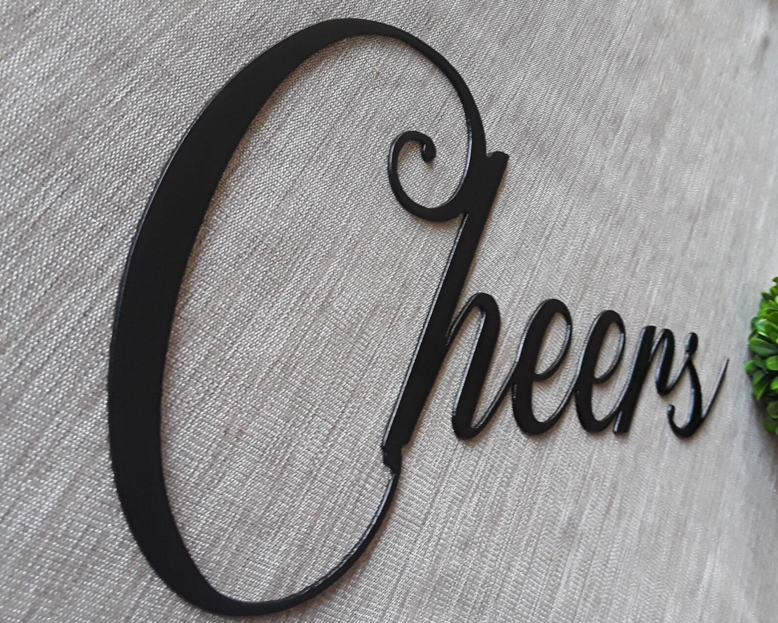 Cheers Sign Metal Cheers Sign Script Cheers Sign Script | Etsy