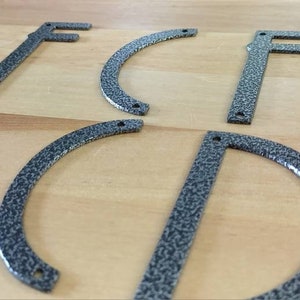 6 Modern Mailbox Numbers Metal Address Numbers and - Etsy