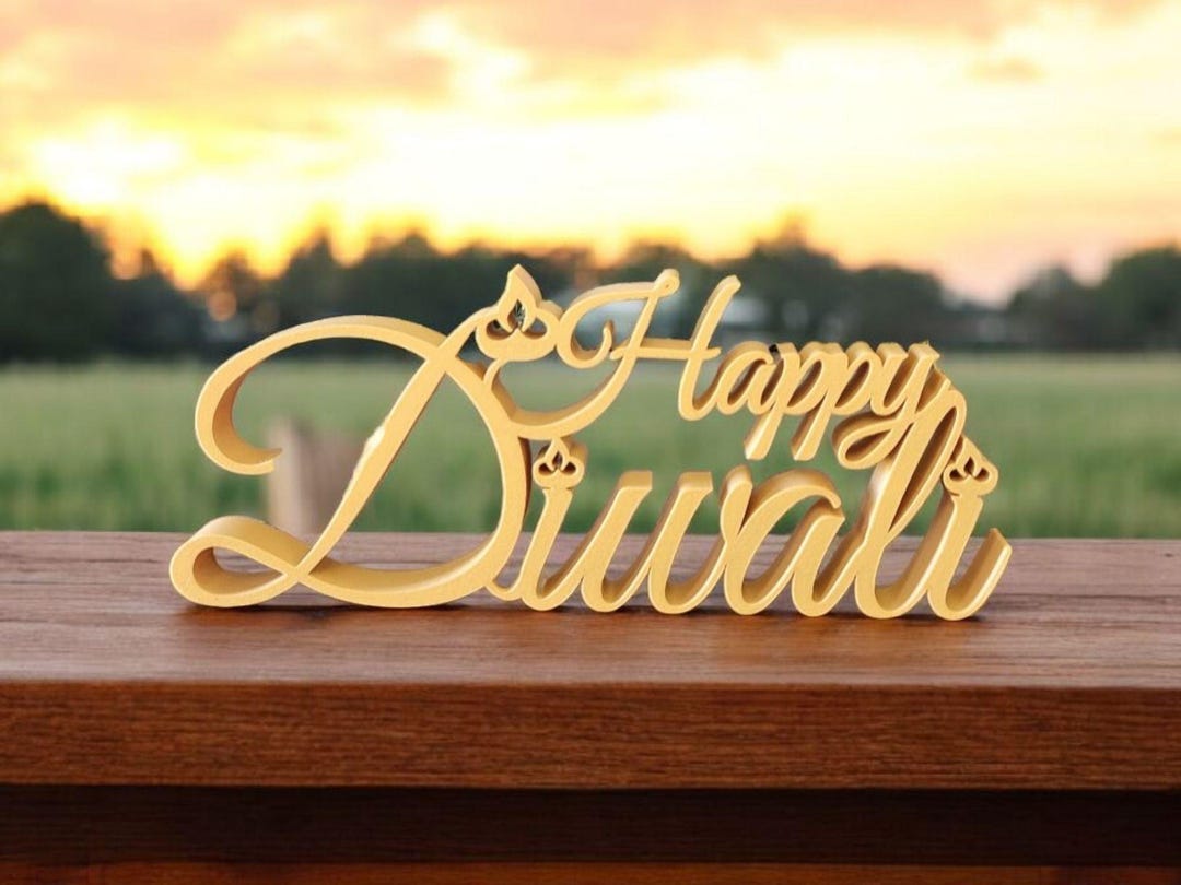 Happy Diwali Sign | Freestanding Diwali Candle Sign | Fall Hindu Decor ...