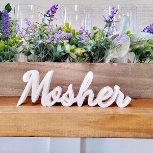 Freestanding Last Name Sign | Personalized Name Sign | Kids Room Sign ...