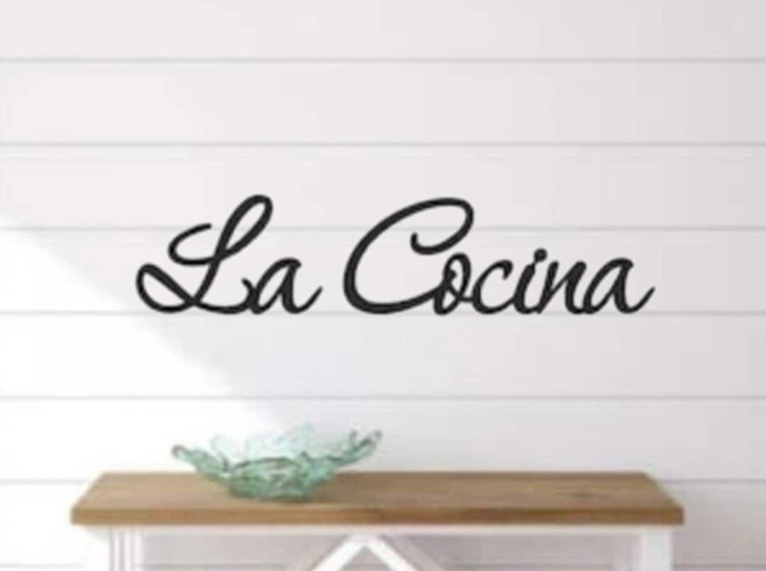 La Cocina Sign La Cocina Metal Sign Homemade Sign Kitchen Decor Cursive ...