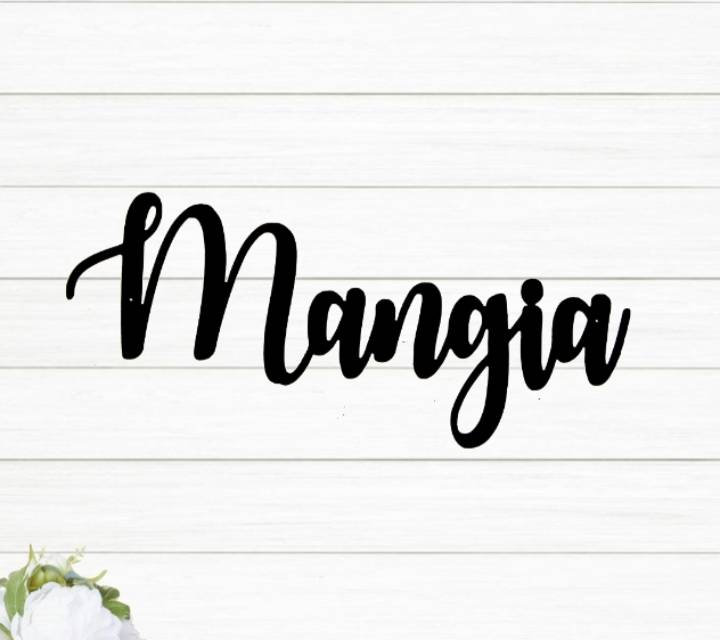 Mangia Sign Mangia Metal Sign Italian Kitchen Decor Eat - Etsy
