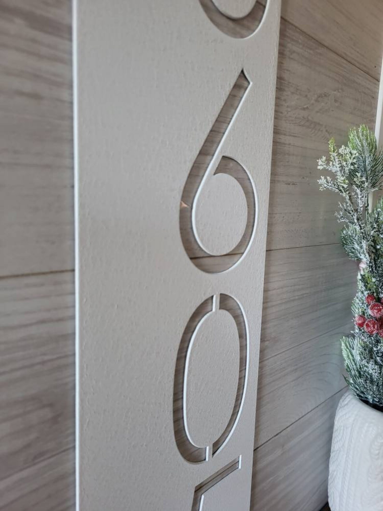 Large Number Address Plaque Metal Address Sign Vertical - Etsy