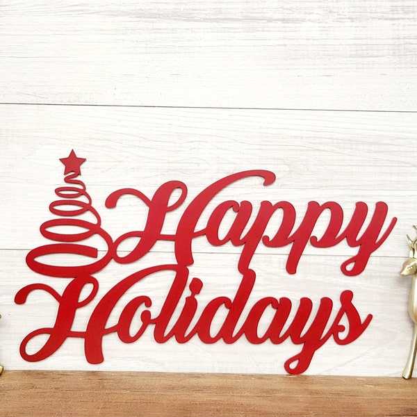 Happy Holidays Sign - Etsy