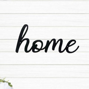 Home Sign | Rustic Home Sign| Farmhouse Wall Decor | Home Metal Sign ...