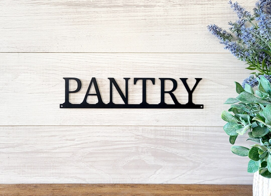 Pantry Sign | Metal Pantry Sign | Kitchen Pantry Sign | Modern ...