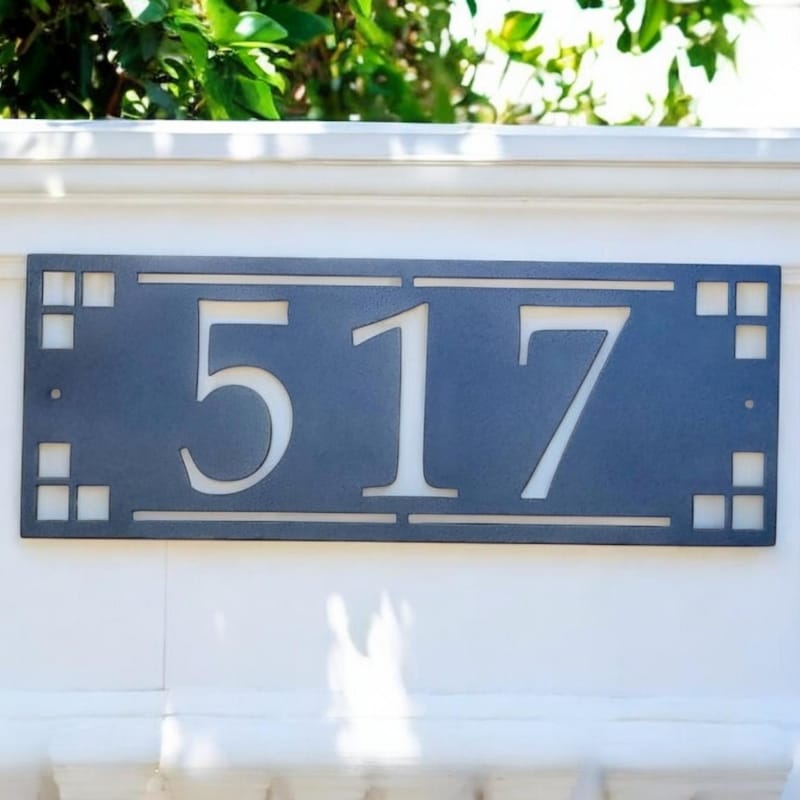 Craftsman Address Plaque - Etsy