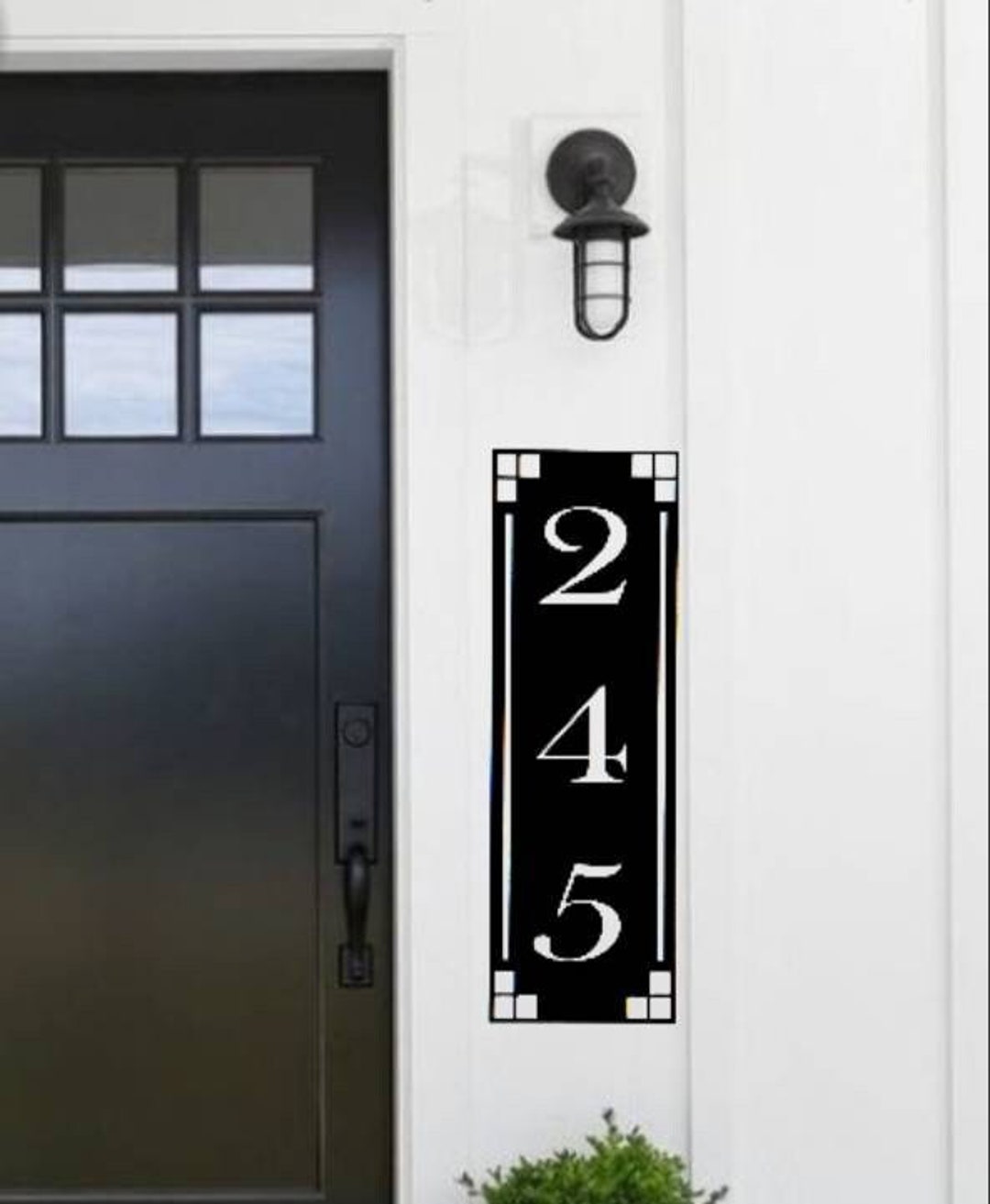 Arts and Craft Address Sign | Craftsman Address Plaque | Mission Style ...