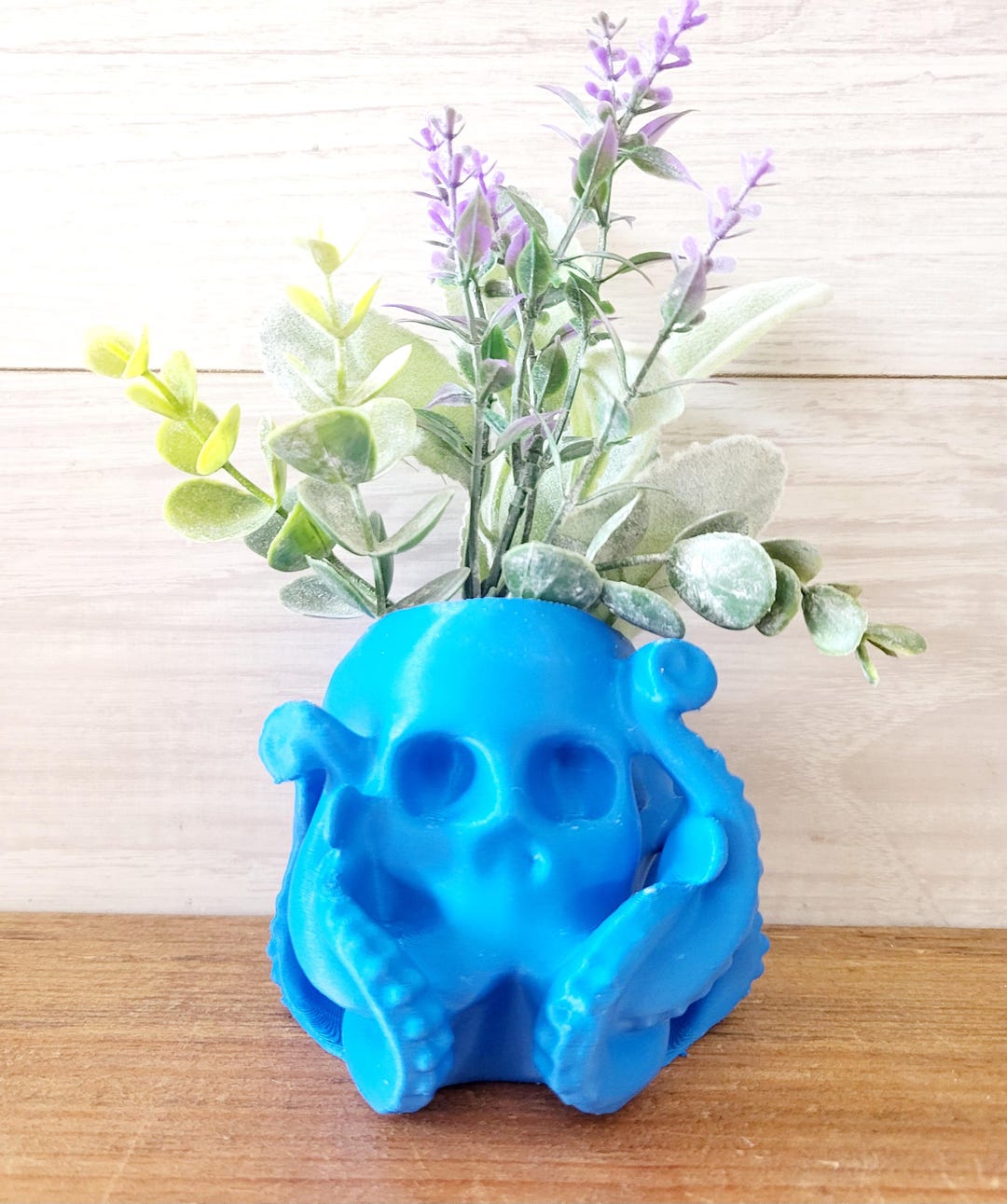 Octo Skull Planter | Octopus Planter Skull Planter | Octopus Plant Pot ...