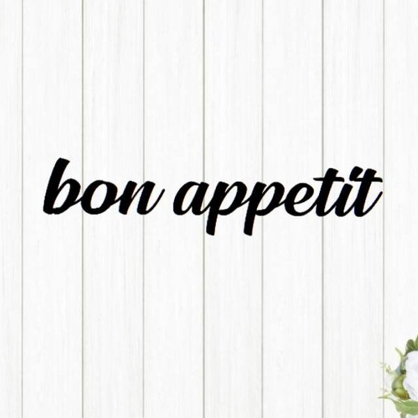 Bon Appetit Sign - Etsy