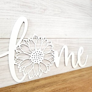 Sunflower Home Sign | Metal Sunflower Sign | Metal Home Sign ...