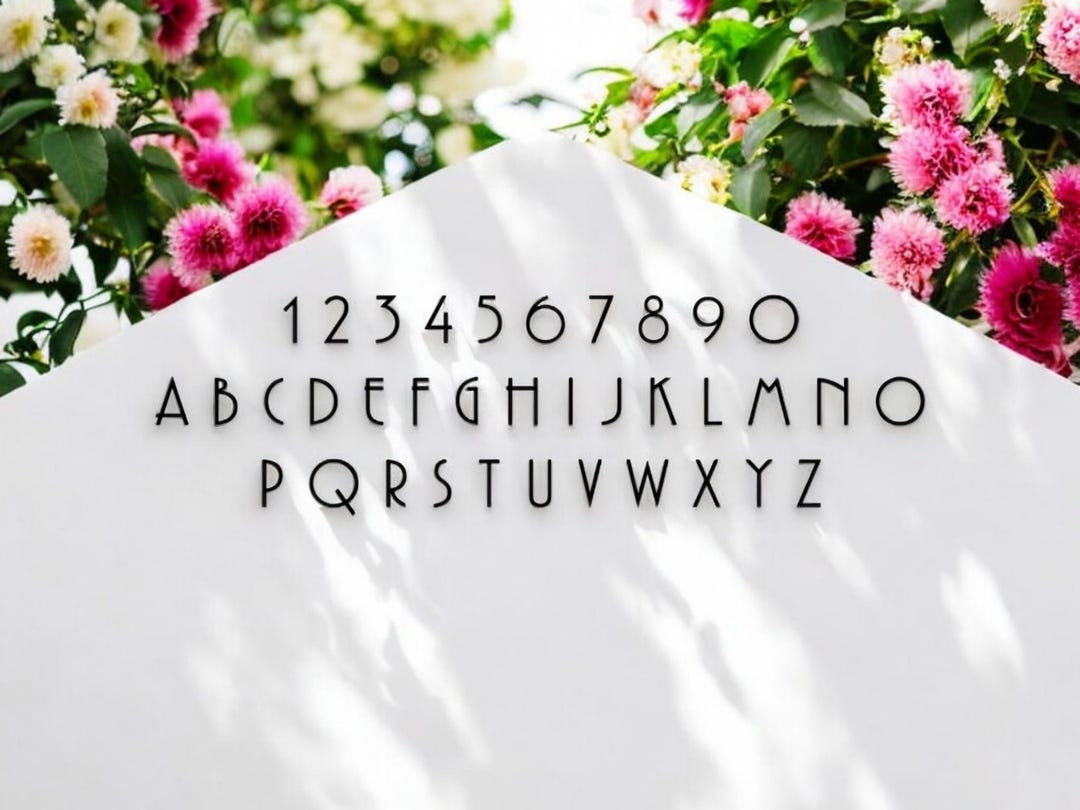 2 Inch Modern Mailbox Numbers | Metal Address Numbers and Letters ...