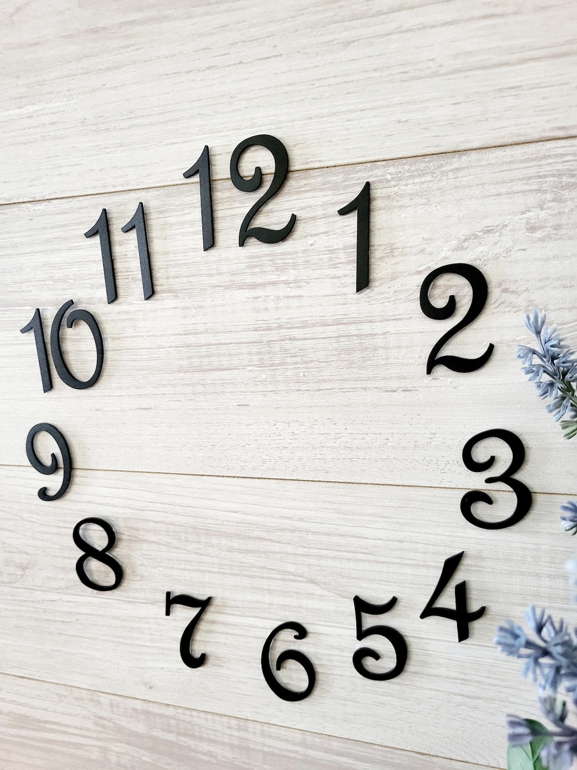 3 Inch Clock Numbers | DIY Clock Number Kit | Metal Clock Number Kit ...