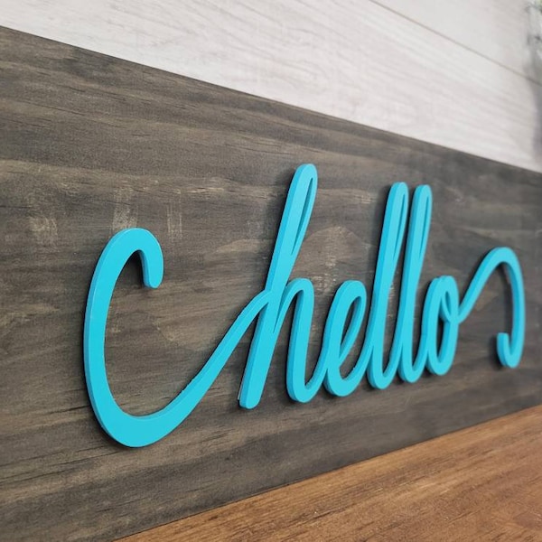 Wood Hello - Etsy