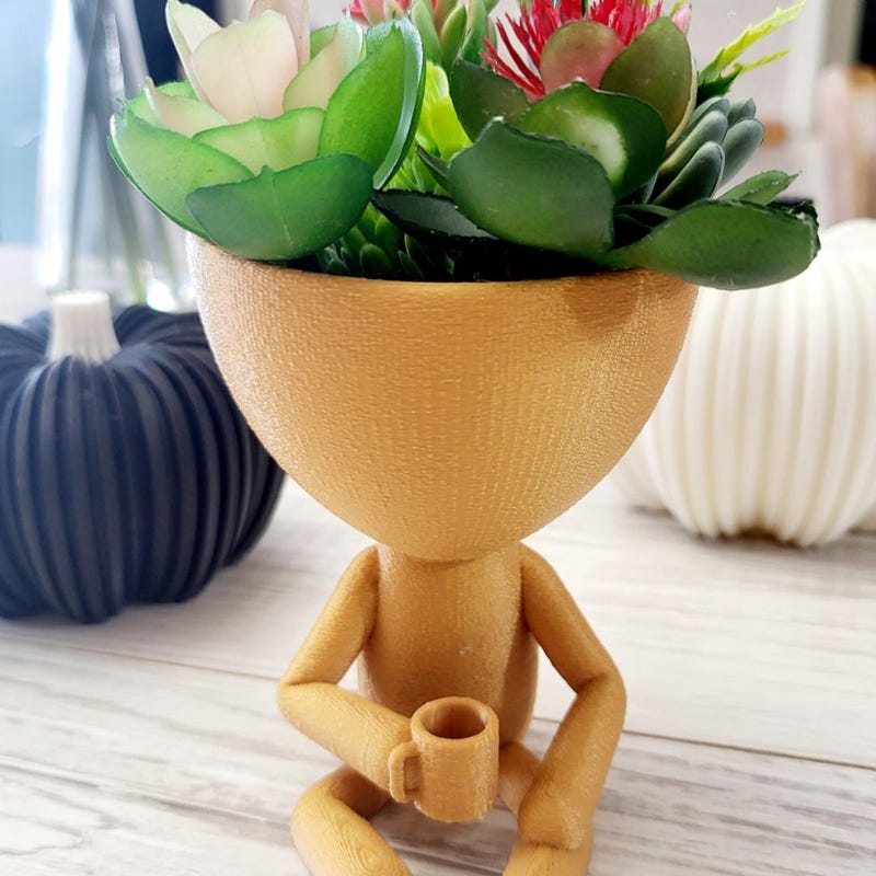 3d Printed People Planter - Etsy