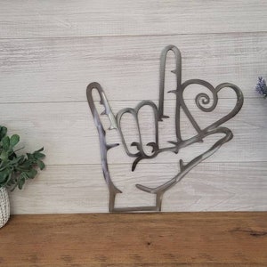 ASL I Love You Sign | I Love You Sign | American Sign Language Decor ...