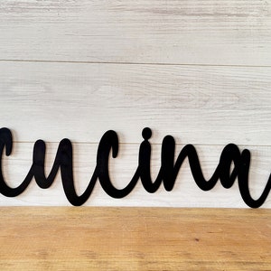 Cucina Sign | Cucina Metal Sign | Homemade Sign | Kitchen Wall Decor ...