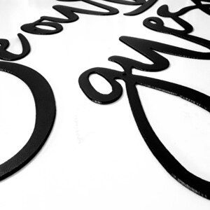 Be Our Guest Metal Signs | Set of 3 Cursive Metal Words | Guest Bedroom ...