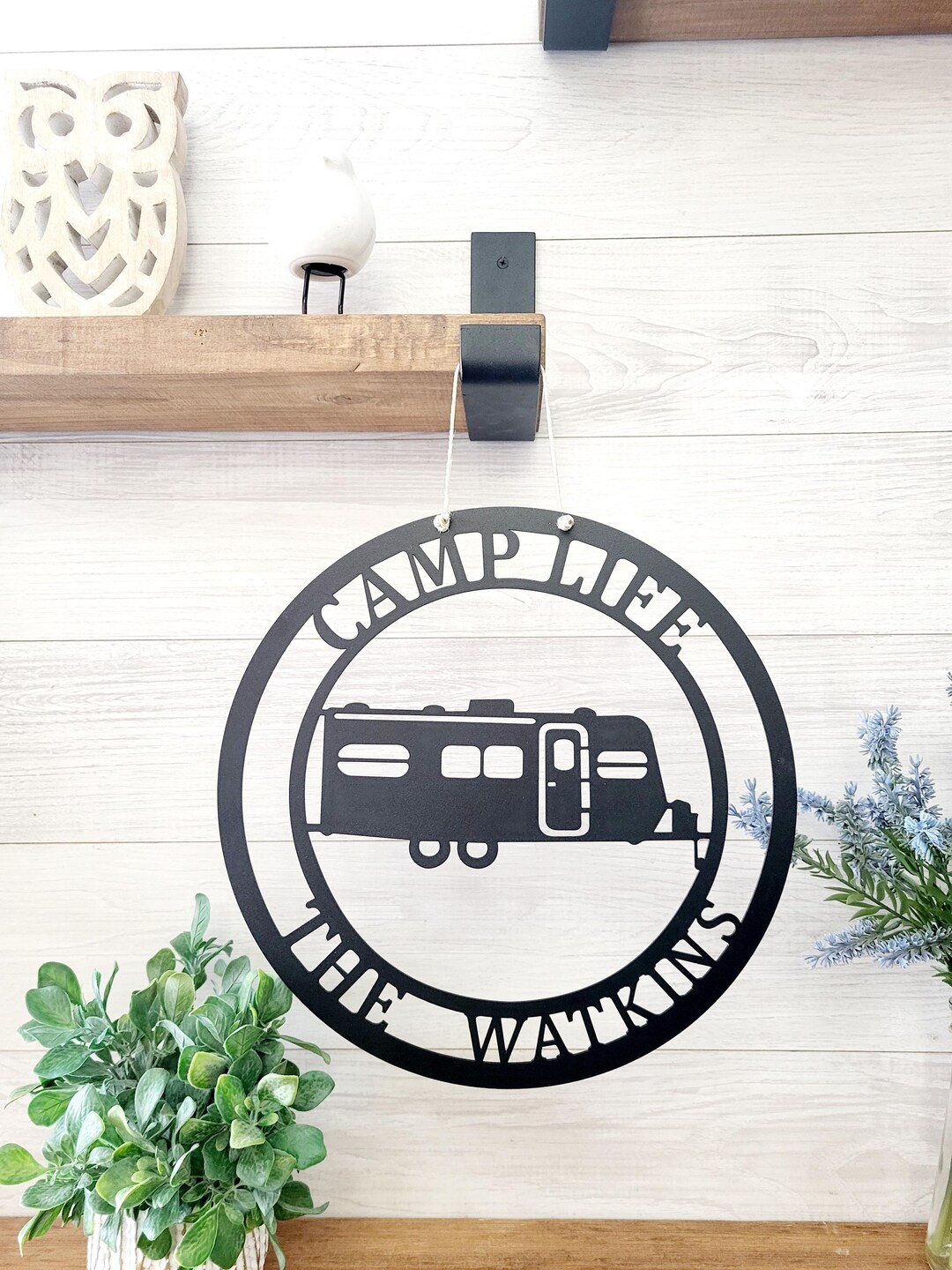 Camp Life Sign Personalized Camp Life Sign Camping Door Hanger Family ...