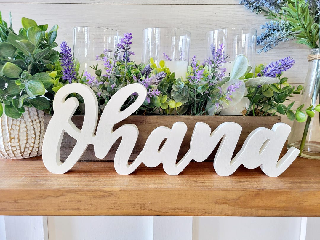 Freestanding Ohana Sign | Ohana Sign | 3/4 Inch Thick Family Sign ...
