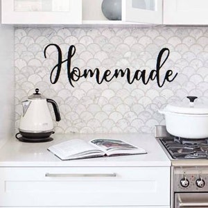Homemade Farmhouse Kitchen Sign Home-made Metal Sign Rustic Home Decor ...