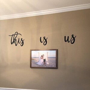 This is Us Metal Sign 3 Separate Words This is Us Words This is Us ...