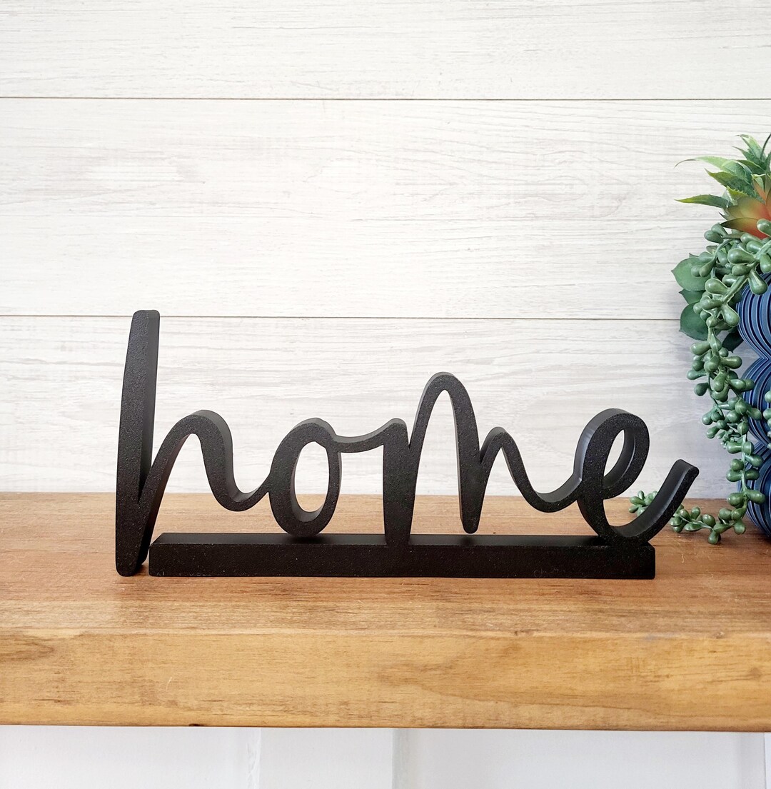 Freestanding Home Sign Modern Farmhouse Home Sign Minimalist Decor ...