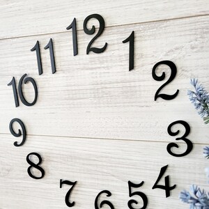2.5 Inch Clock Numbers | DIY Clock Number Kit | Metal Clock Number Kit ...