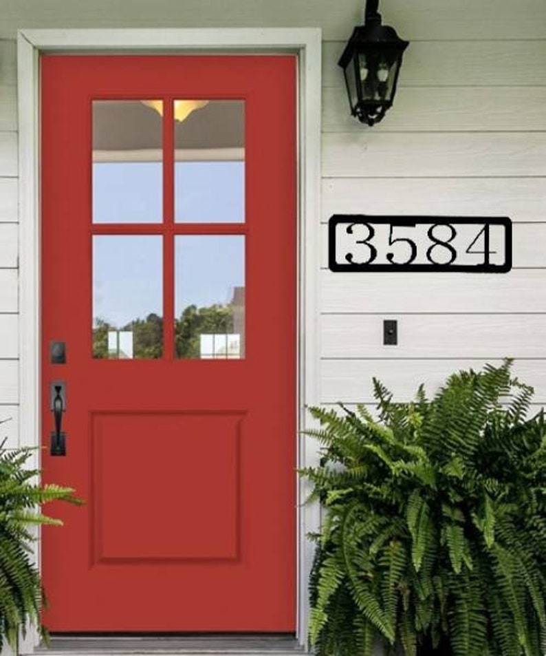 Modern Number Address Sign Modern Home Address Sign - Etsy