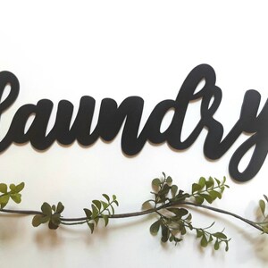 Laundry Room Sign Cursive Laundry Sign Script Laundry Sign Farmhouse ...