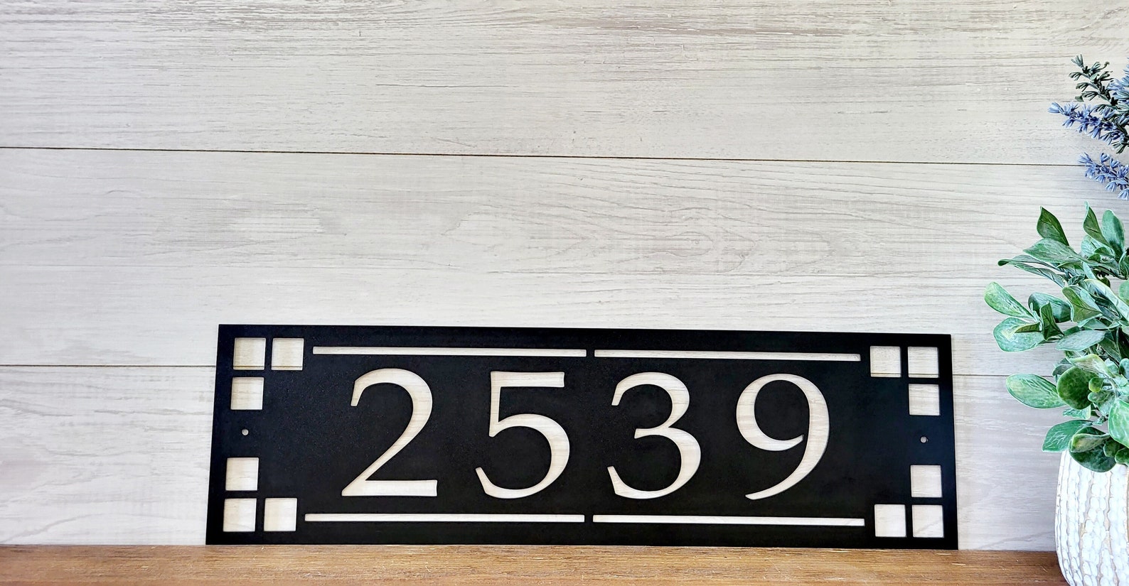 Arts and Craft Address Sign | Craftsman Address Plaque | Mission Style ...
