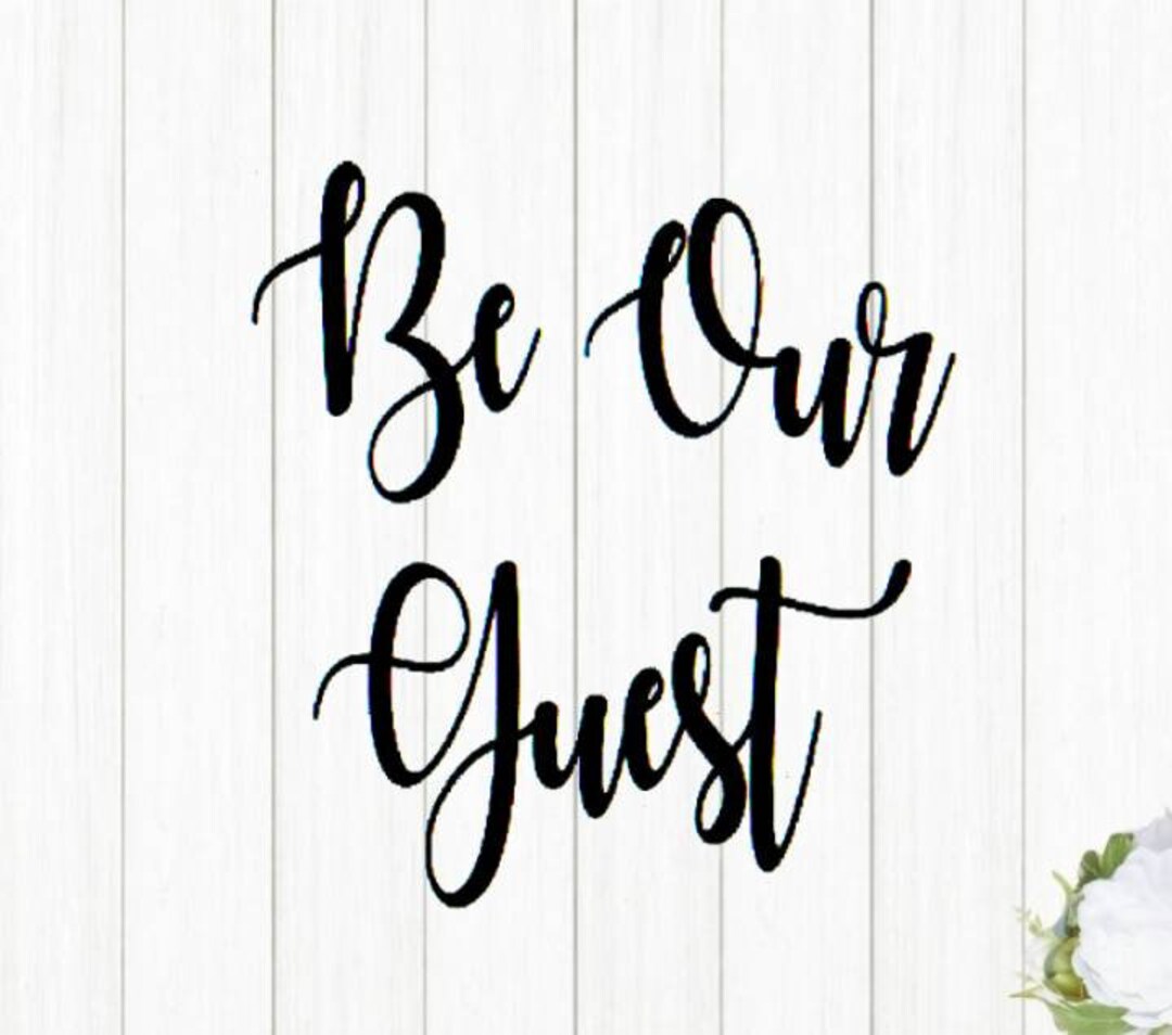 Be Our Guest Metal Signs Set of 3 Cursive Metal Words Guest - Etsy