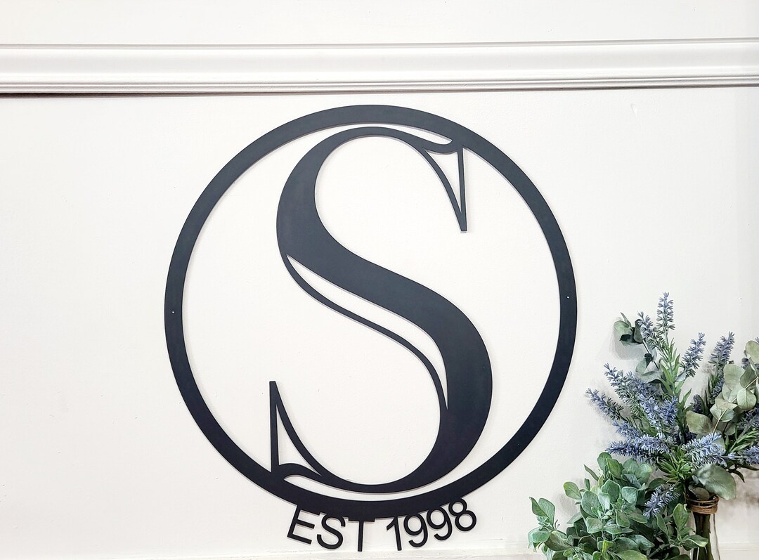 Personalized Family Name Sign | Monogram Name Sign | Family Name ...