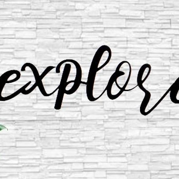 Explore Sign - Etsy