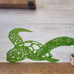 Metal Sea Turtle Sign | Sea Turtle Sign | Hawaiian Decor | Nautical ...