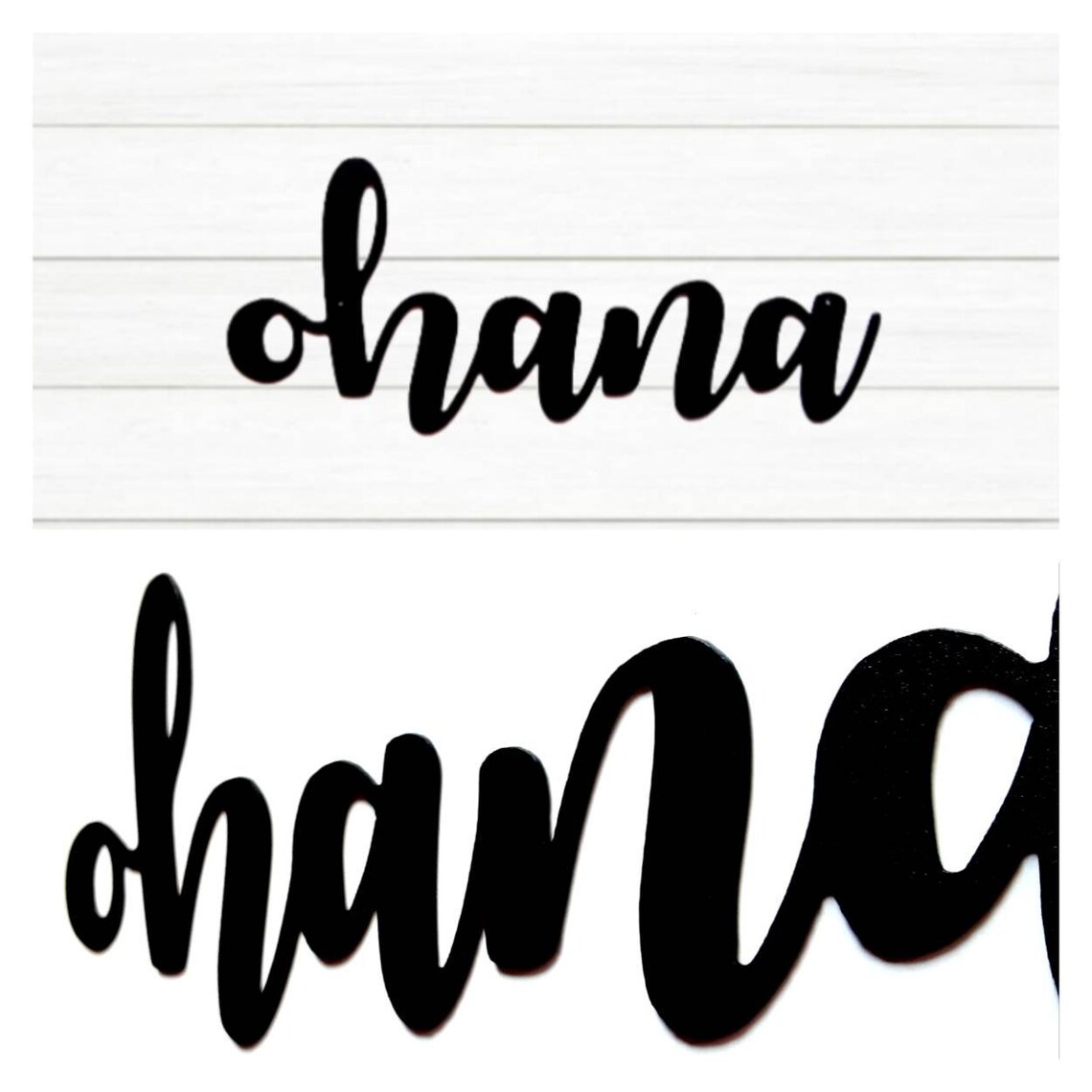 Ohana Sign Metal Ohana Sign Cursive Ohana Sign Hawaii - Etsy