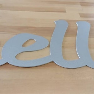 Hello Metal Sign Hello Entryway Sign Hello Cursive Metal - Etsy