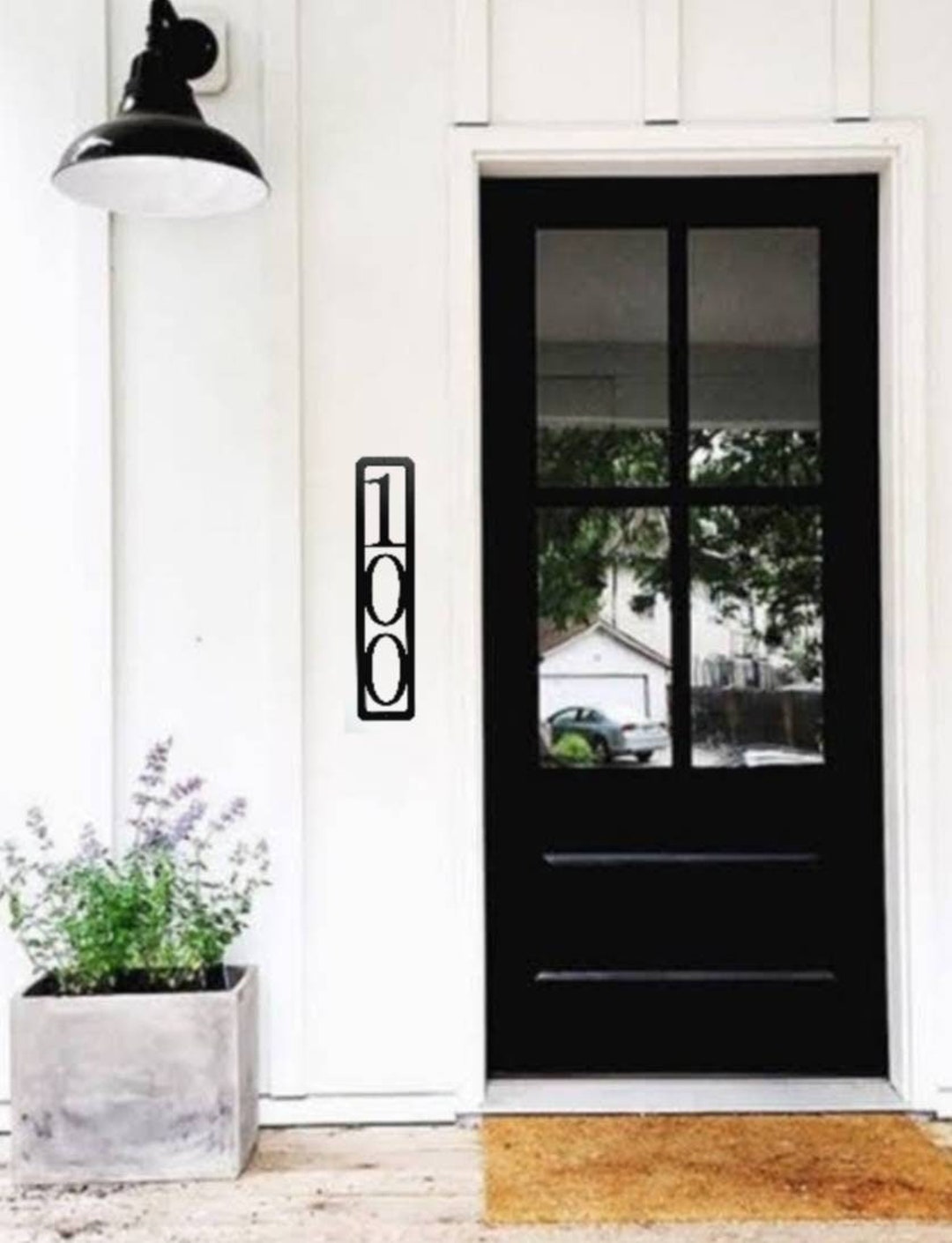 Vertical Address Sign | Mailbox Post Address Sign | 3.5" Address Sign ...